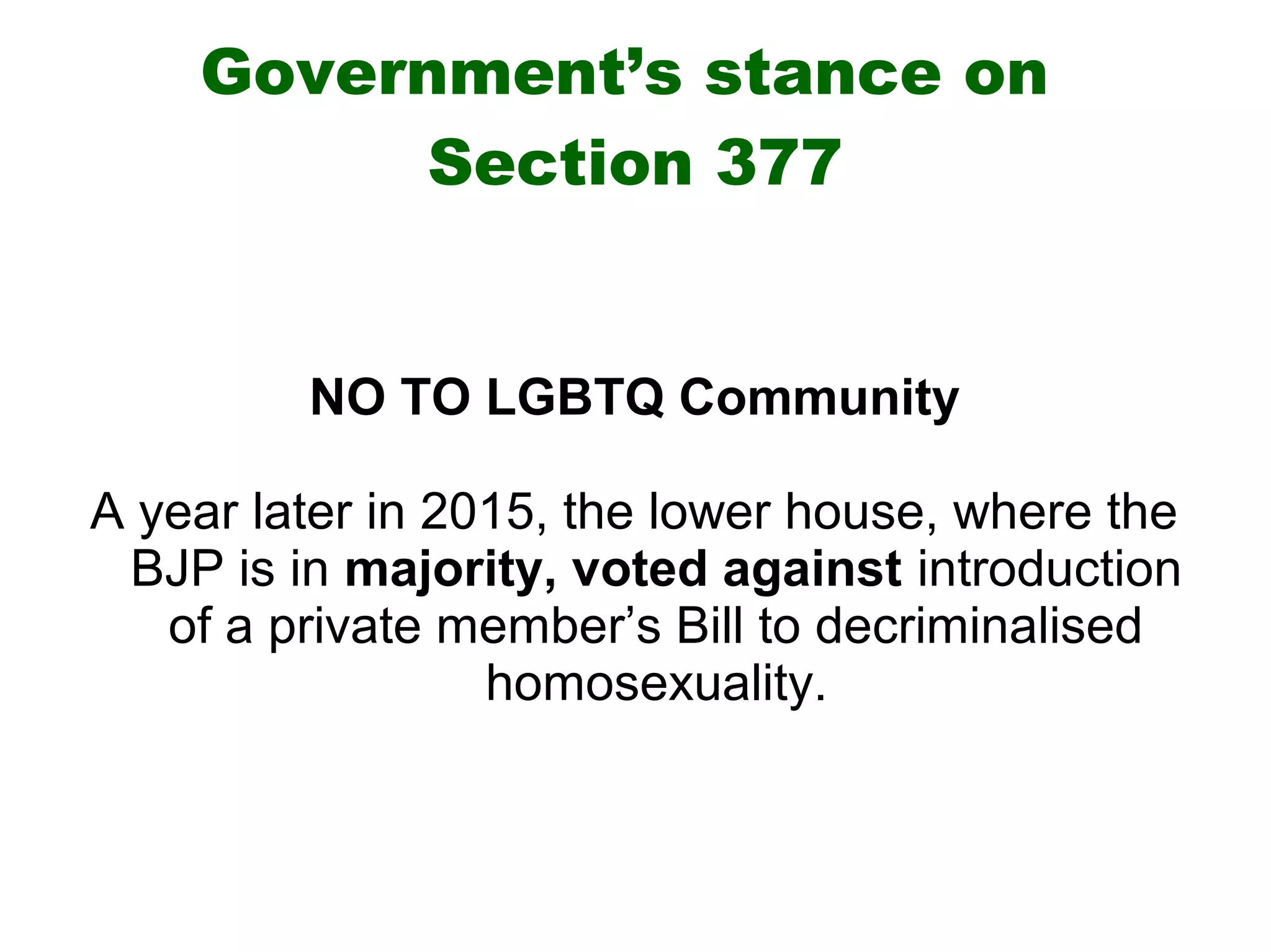 Section 377 of Indian Penal Code. | PPT