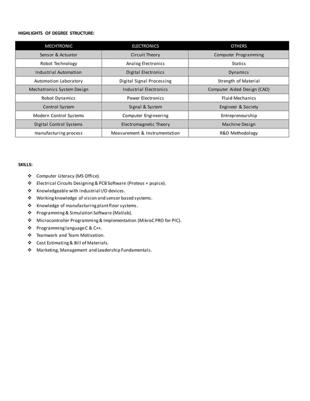 Amin's CV | DOCX | Robotics | Technology & Computing