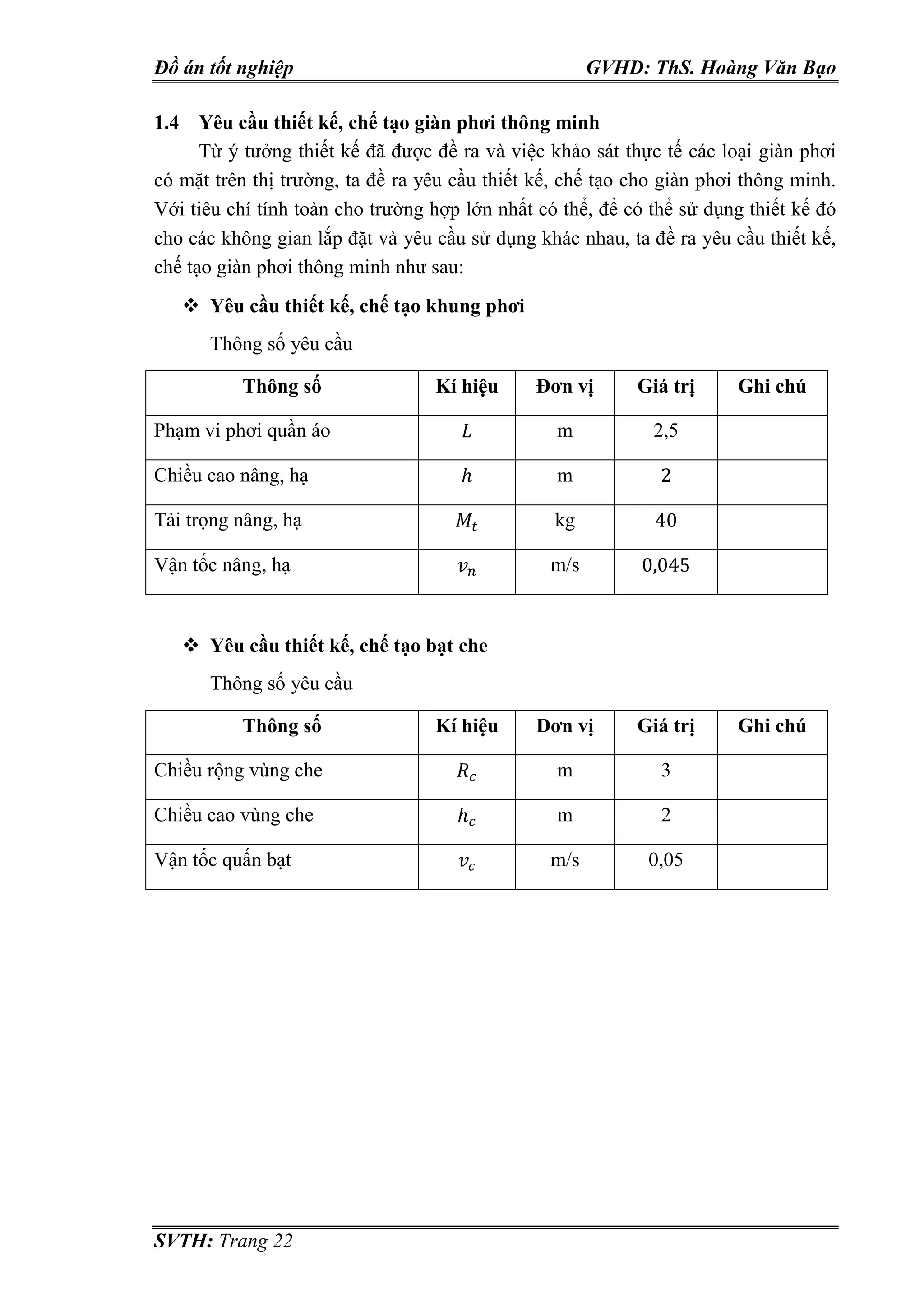 THIẾT KẾ, CHẾ TẠO GIÀN PHƠI ĐỒ THÔNG MINH | PDF