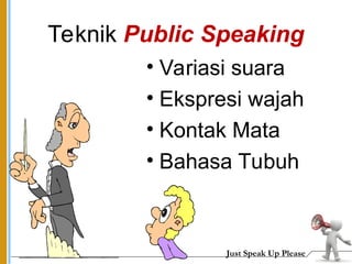 Materi lengkap presentasi Publik speaking | PPT