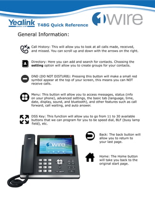 Yealink T48G Full Doc | PDF