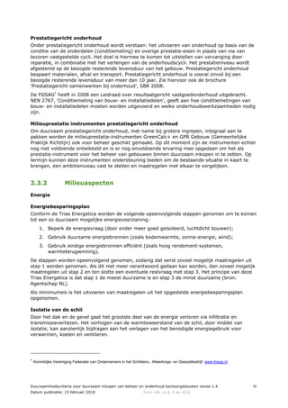 Criteriadocument Kantoorgebouwen beheer en onderhoud | PDF