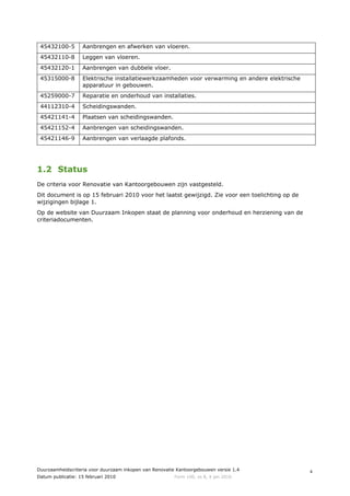 Criteriadocument Kantoorgebouwen renovatie | PDF