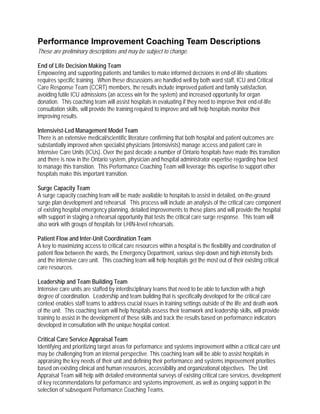 Coaching Team Descriptions - Final | PDF