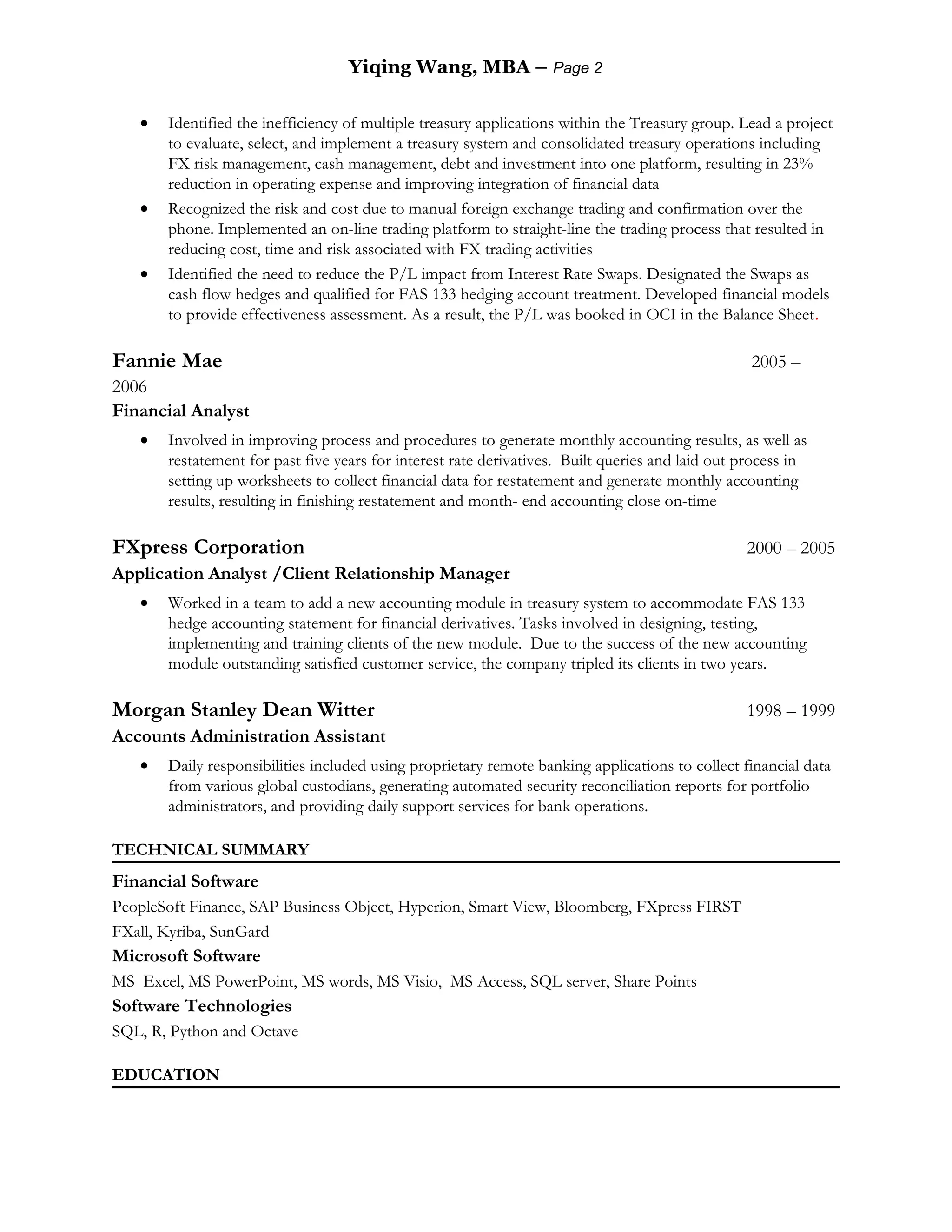 Yiqing Wang, MBA | DOC