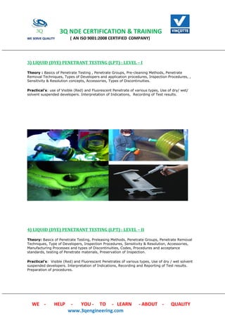 3Q-CERTIFICATION & TRAINING PROFILE | PDF