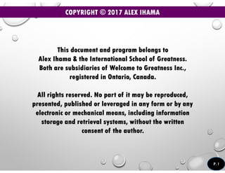 Professional Media Kit for Alex Ihama (v2017) | PDF