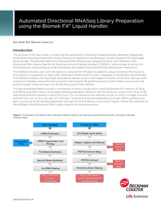 NEBNext Ultra Directional RNA Library Kit for Illumina NGS_Biomek FXP ...
