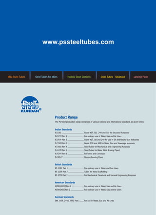 PS+Steel+Tubes+-+E.Brochure.B | PDF