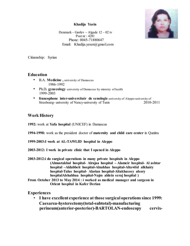 cv dr.khadija yasin | DOCX
