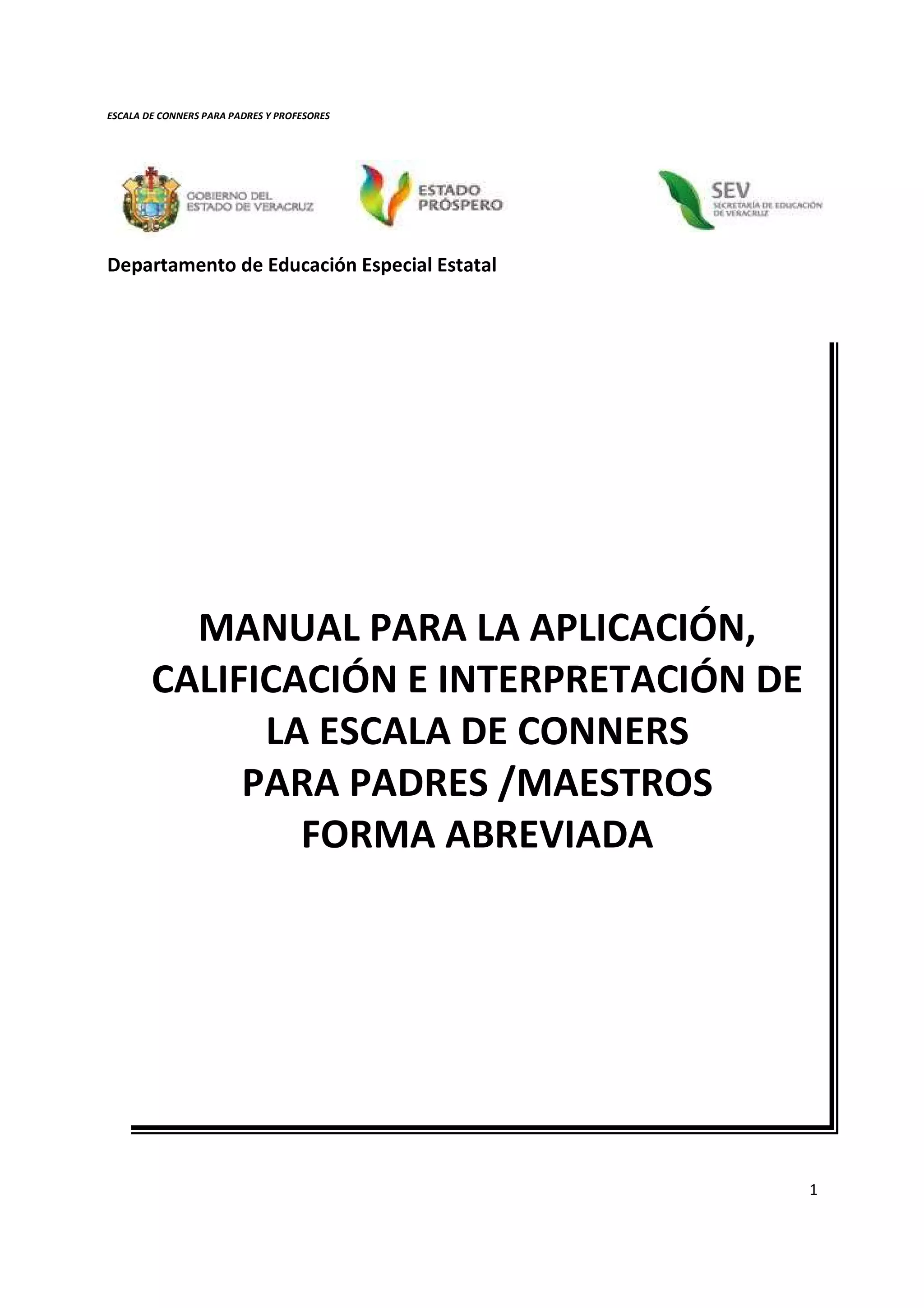 MANUAL DE ESCALAS CONNER | PDF