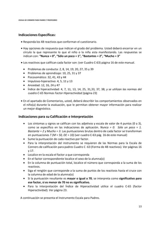 MANUAL DE ESCALAS CONNER | PDF
