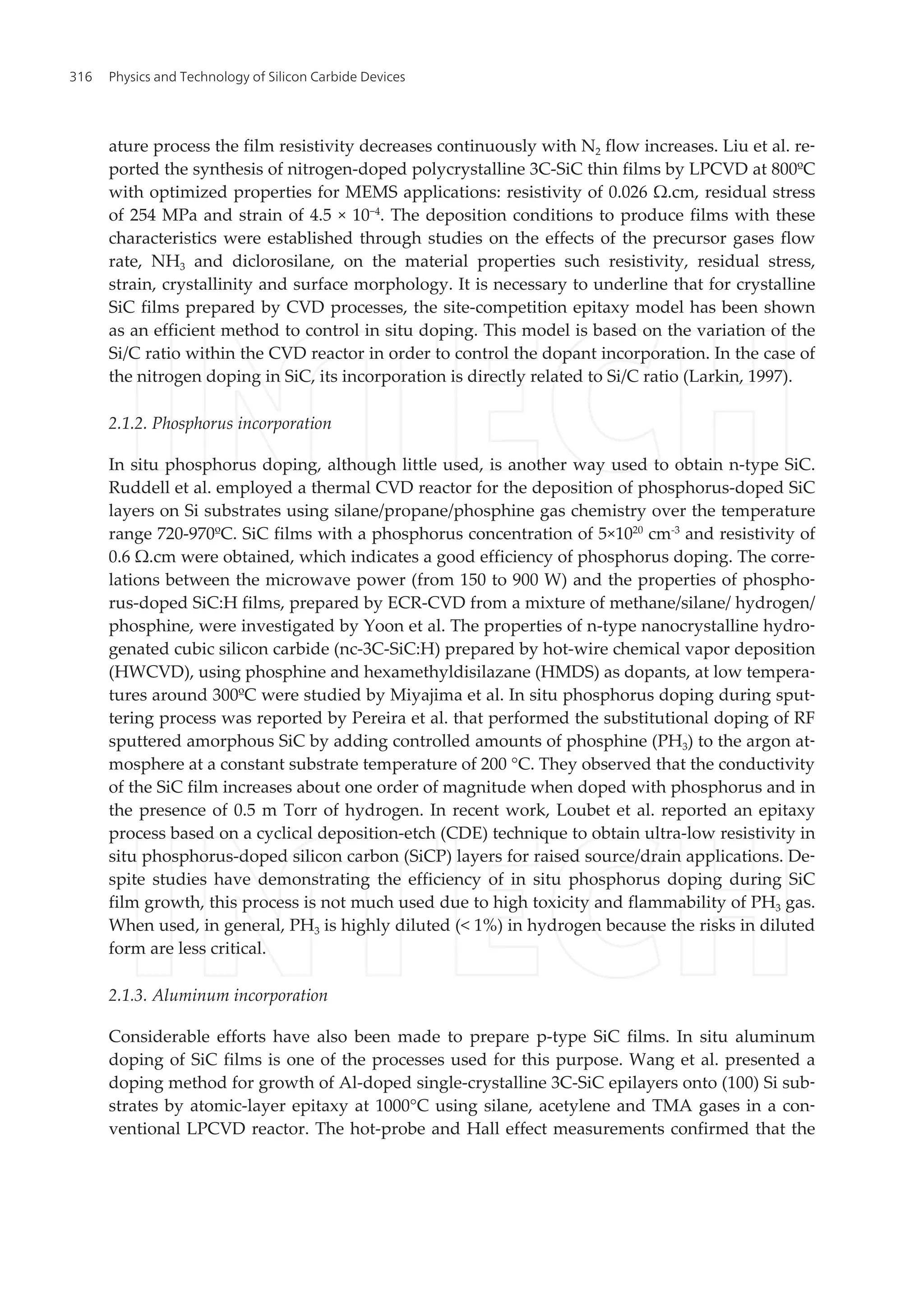 Applications of SiC-Based Thin Films in Electronic and MEMS Devices | PDF