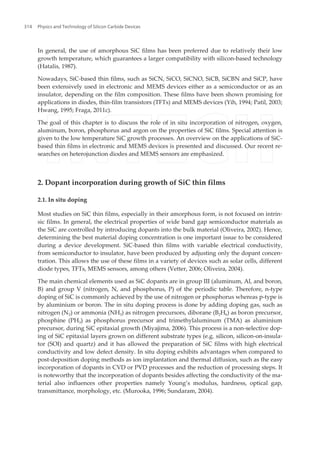 Applications of SiC-Based Thin Films in Electronic and MEMS Devices | PDF