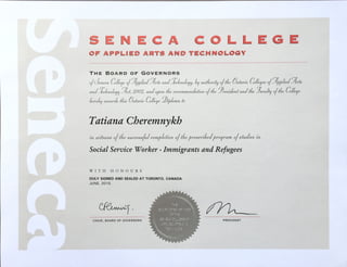 Social Service Worker Diploma Honours | PDF