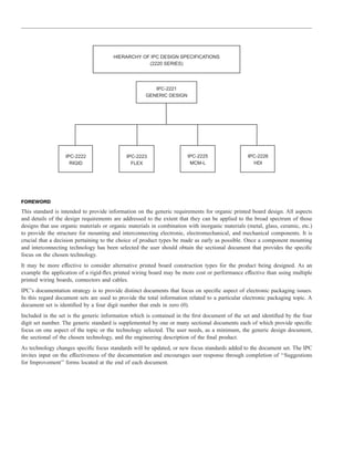 IPC 2221 Generic Standard on Printed Board Design IPC 2221B Ipc | PDF