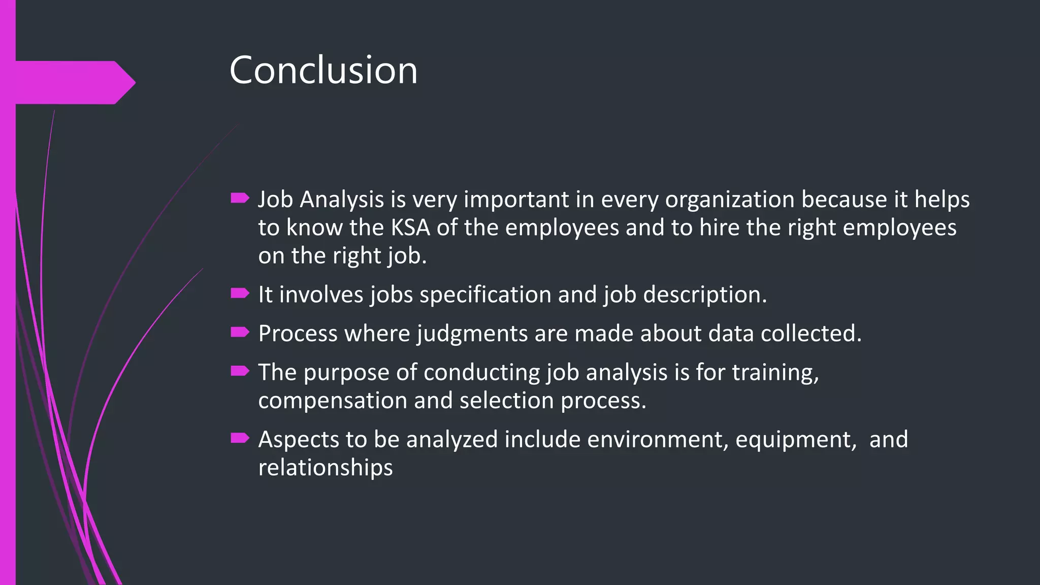 Job Analysis PPT | PPTX