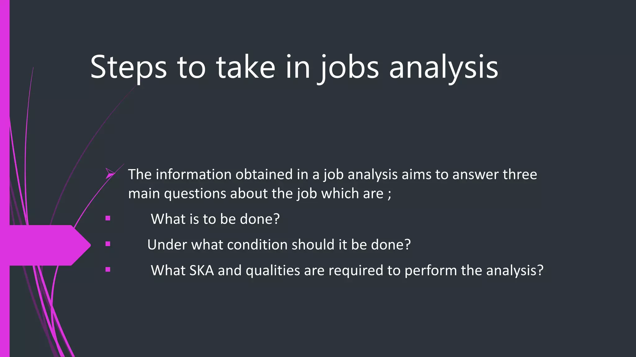 Job Analysis PPT | PPTX