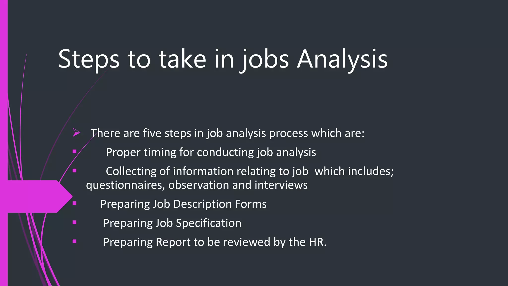 Job Analysis PPT | PPTX