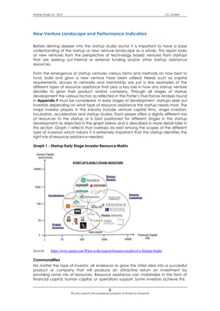 Startup Studio Final Report Public Copy | PDF