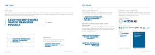 Lesotho-Botswana Water Project Brand Manual developed with new logo | PDF