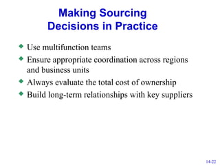 Sourcing decision in supply chain operation | PPT