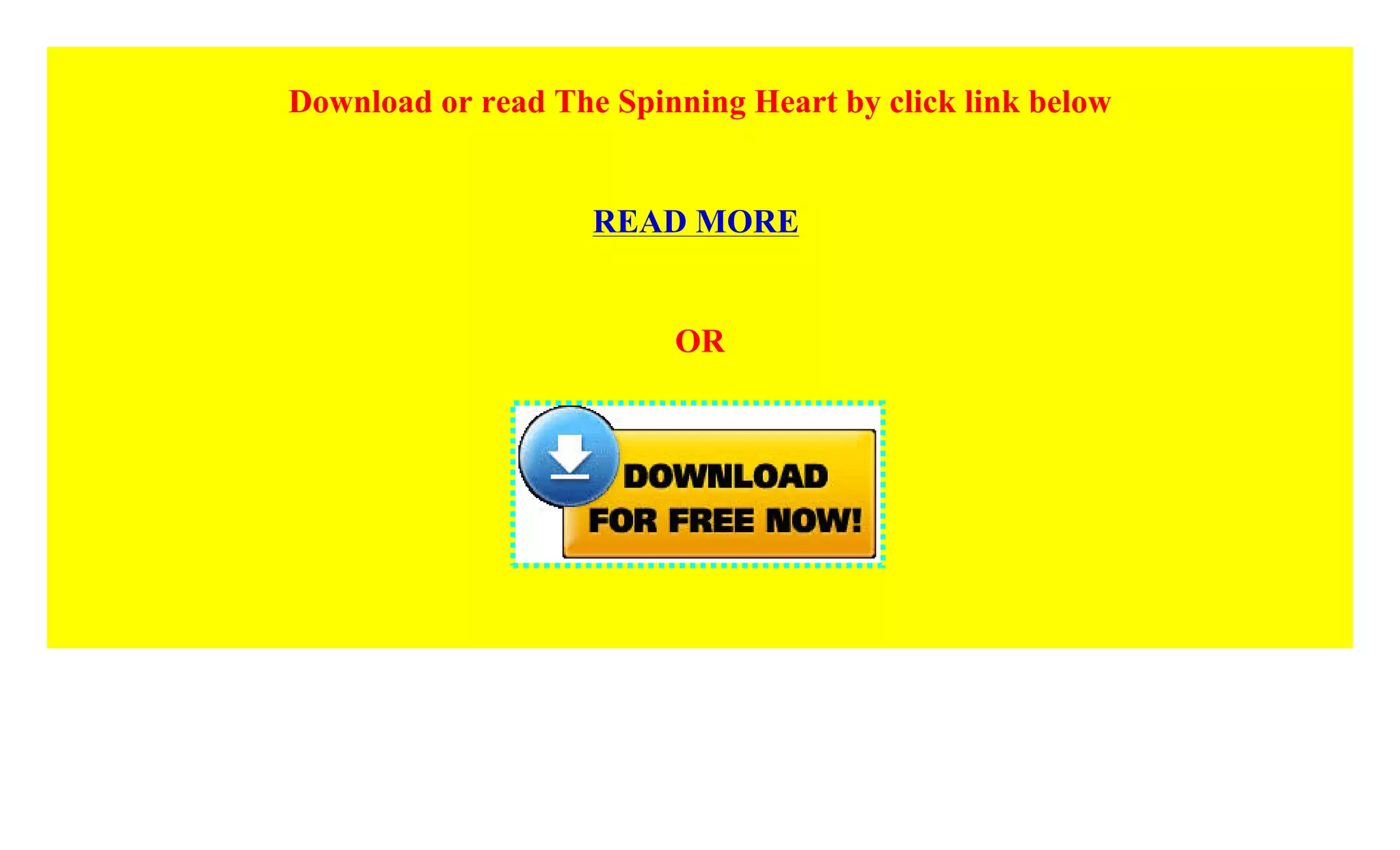 The Spinning Heart 2018 epub$@@ | PDF | Fiction | Books and Literature