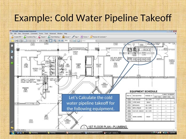 379771433-Plumbing-Takeoff IN CONSTRUCTION.ppt