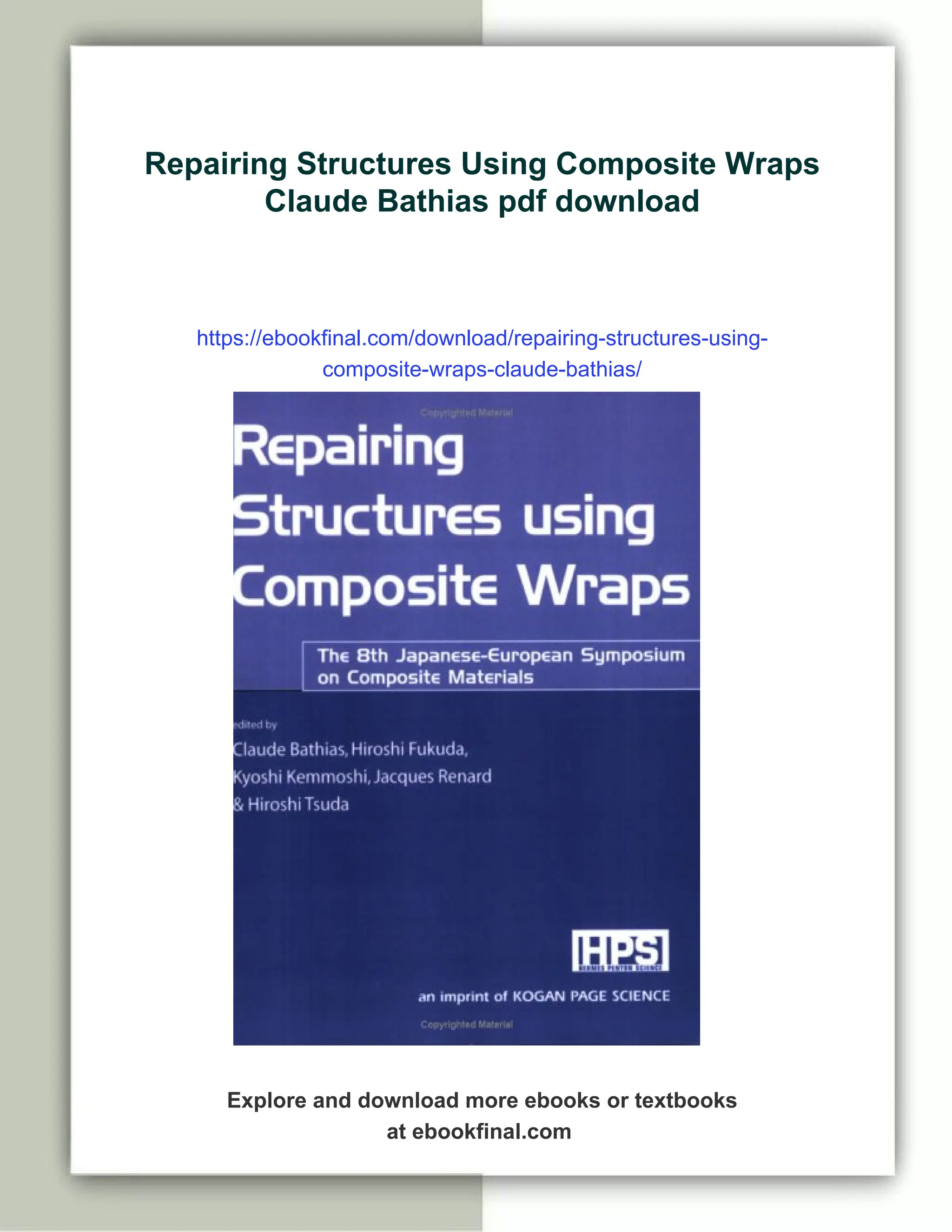 Repairing Structures Using Composite Wraps Claude Bathias | PDF