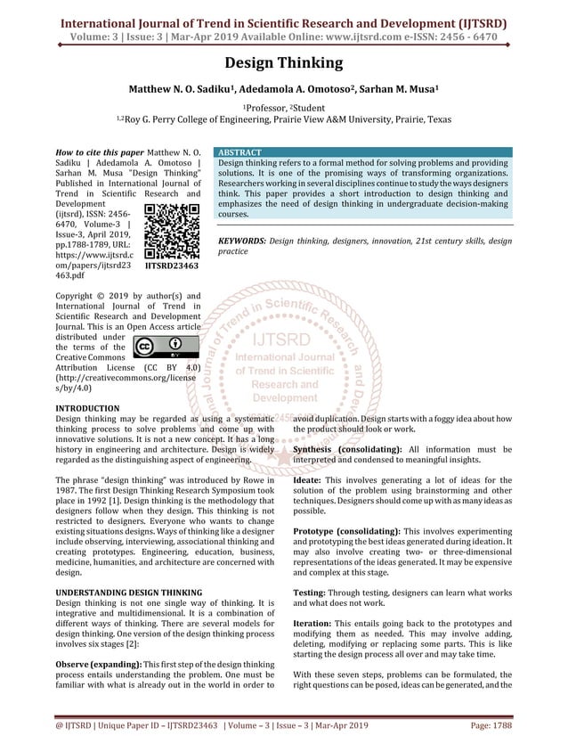 Design Thinking | PDF