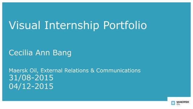 Visual Internship Portfolio | PDF