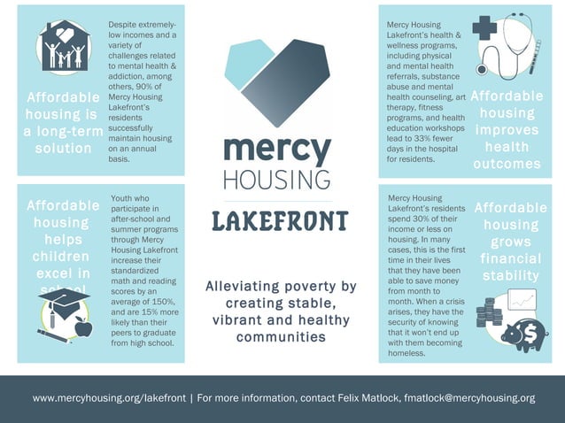 Mercy Housing Lakefront Infographic | PPT
