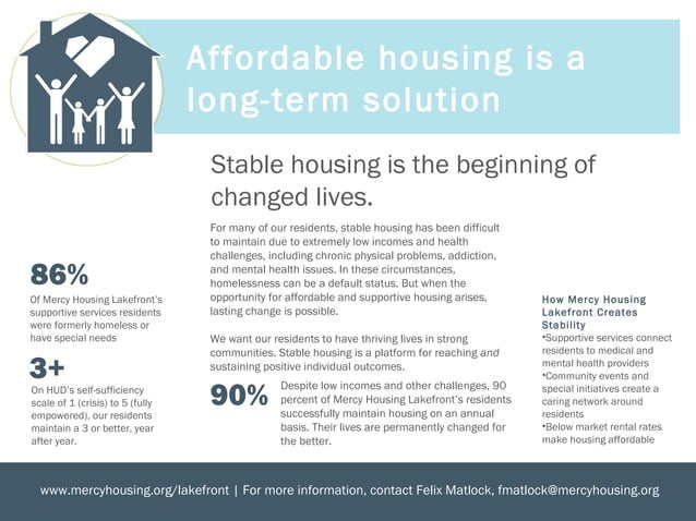Mercy Housing Lakefront Infographic | PPT