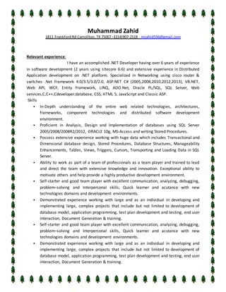 Muhammad Zahid Rs | DOCX