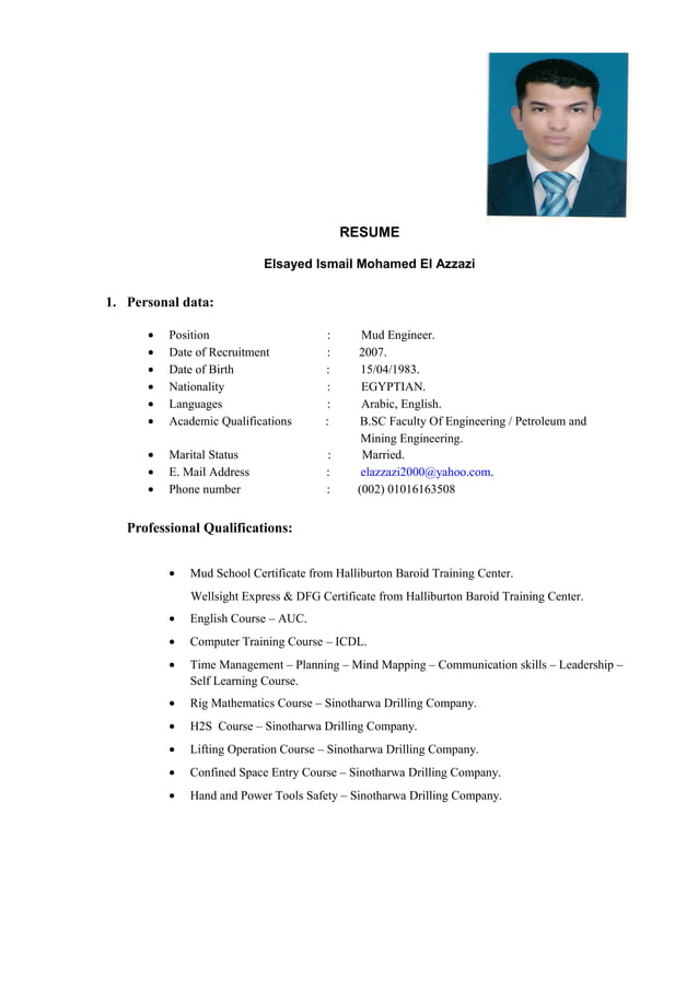 Elsayed Elazzazi Resume | DOC