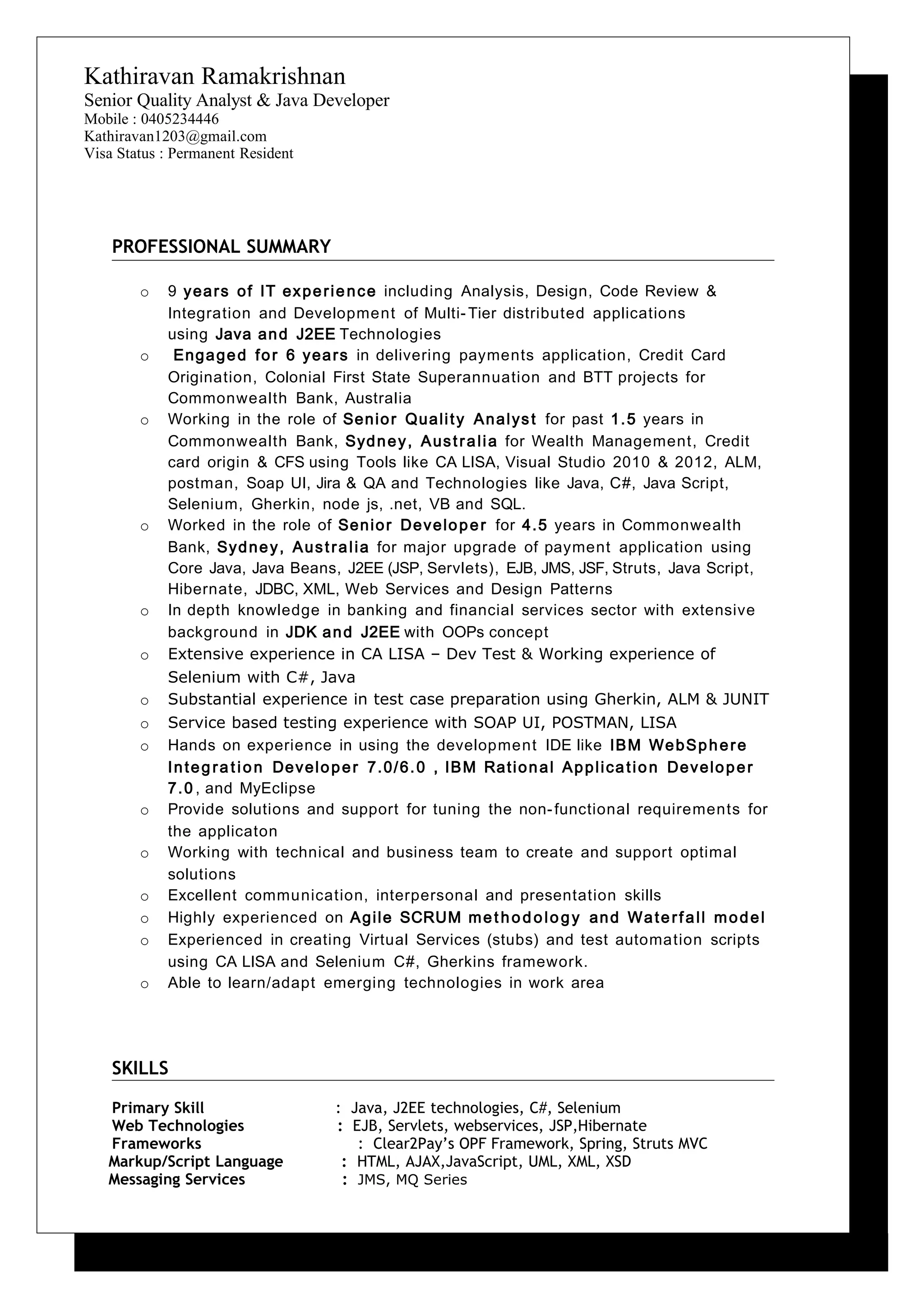 CV _Kathiravan_Automation_manual_Testing | DOC