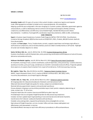 Miriam Espinoza Resume 2016 | PDF | Free Download