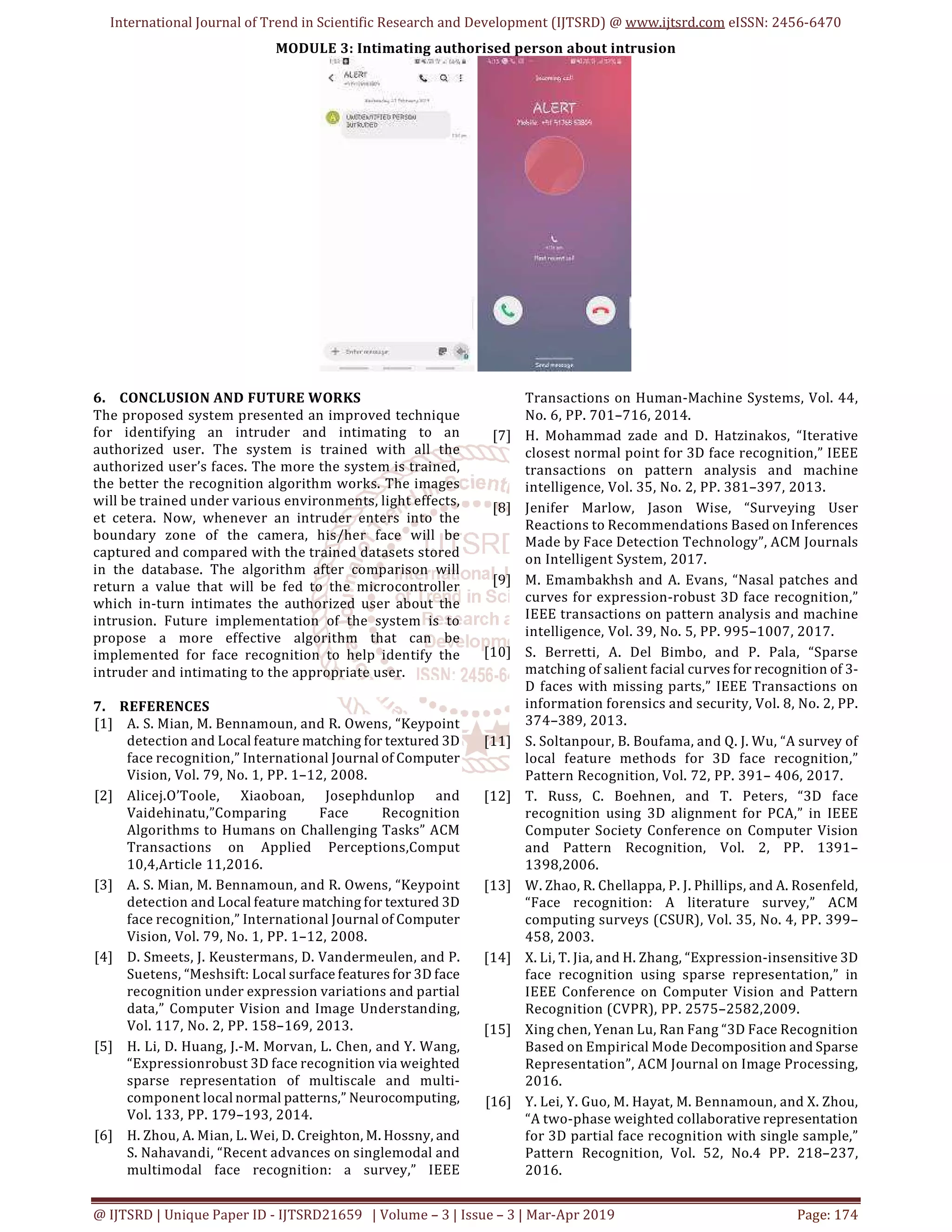 A Modern Technique For Unauthorized Human Detection And Intimation Pdf