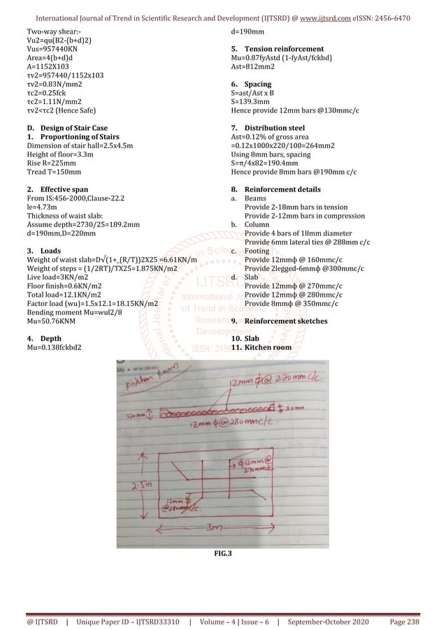 Analysis and Design of Residential Building G 1 using STAAD Pro | PDF