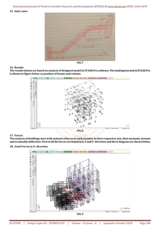 Analysis and Design of Residential Building G 1 using STAAD Pro | PDF