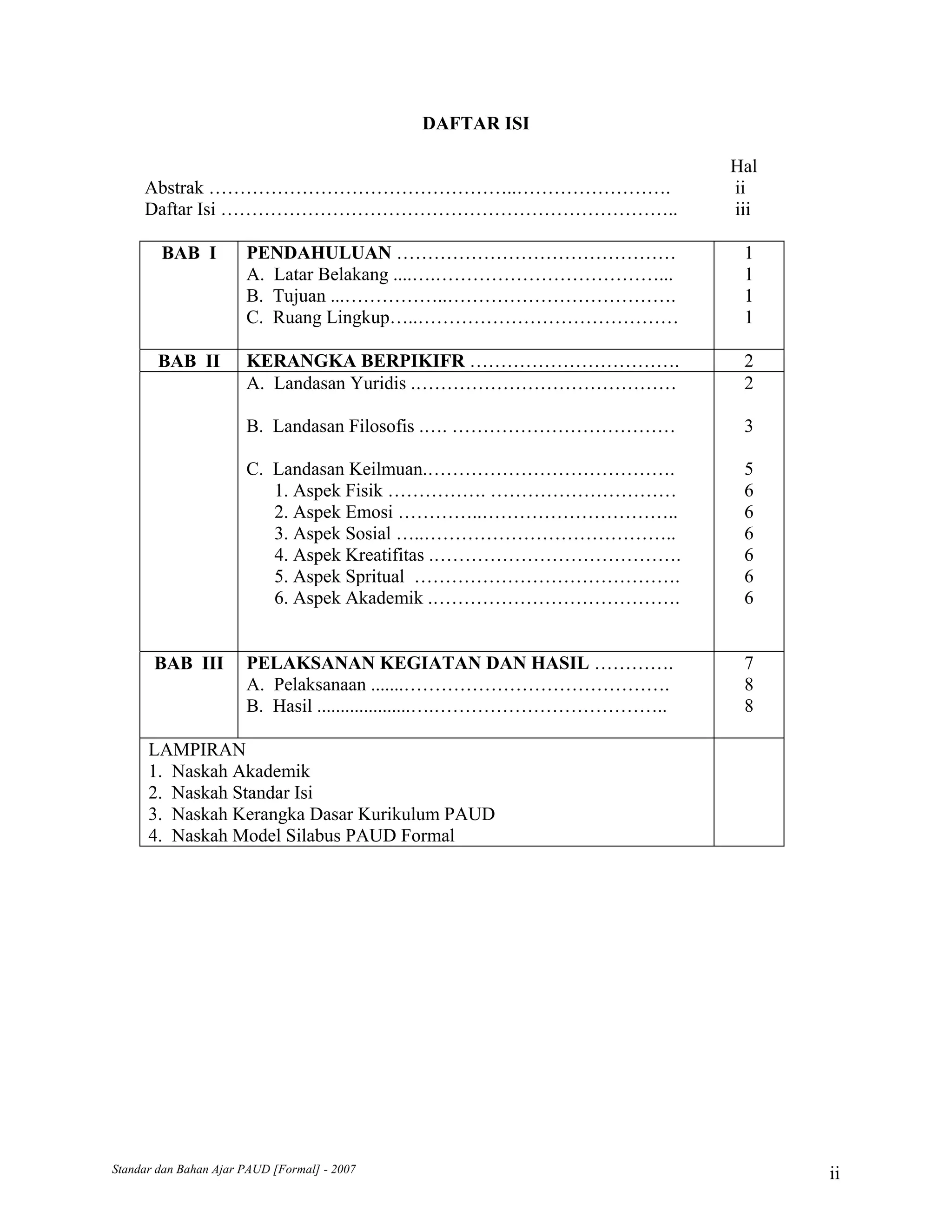 37a standar dan bahan ajar paud f | PDF