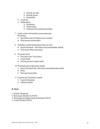 37a standar dan bahan ajar paud f | PDF