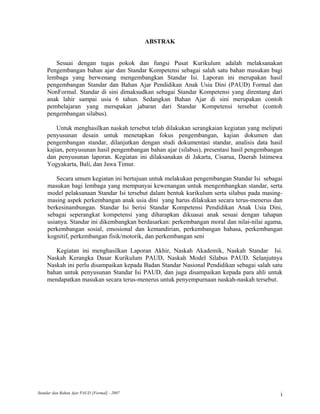 37a standar dan bahan ajar paud f | PDF