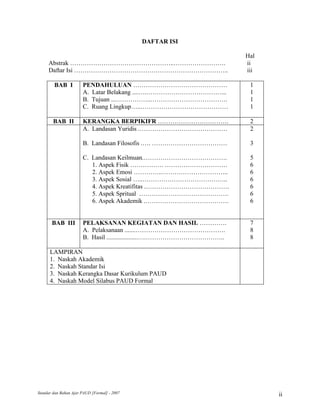 37a standar dan bahan ajar paud f | PDF