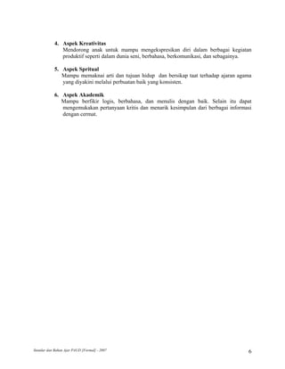 37a standar dan bahan ajar paud f | PDF