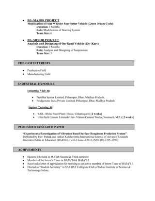 Ravi_Pathak_RESUME.PDF | Civil Engineering Industry | Industries