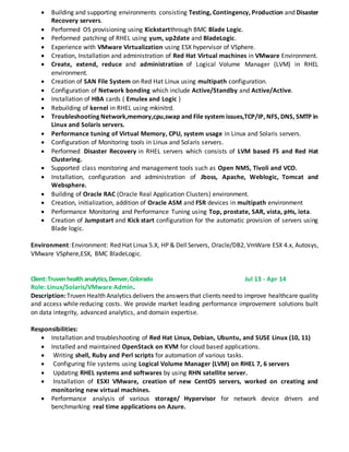 rama linux solaris vmware admin resume | DOCX