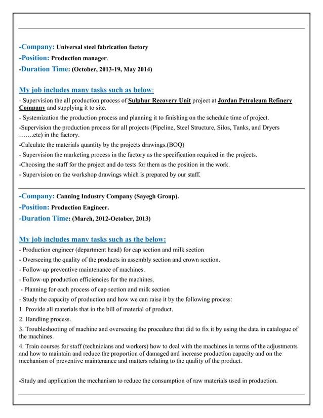 Yousef_Hammad_(C.V) | PDF