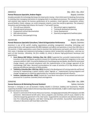 Sanchez Ingrid Resume | PDF | Human Resources | Business