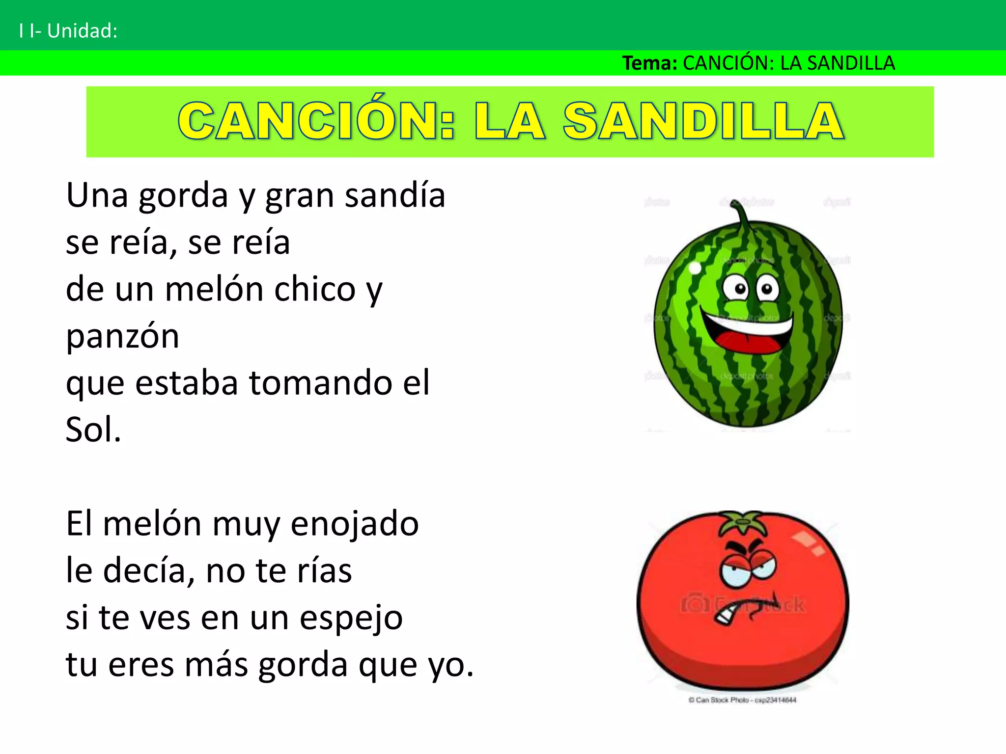 37 canción la sandilla | PPTX